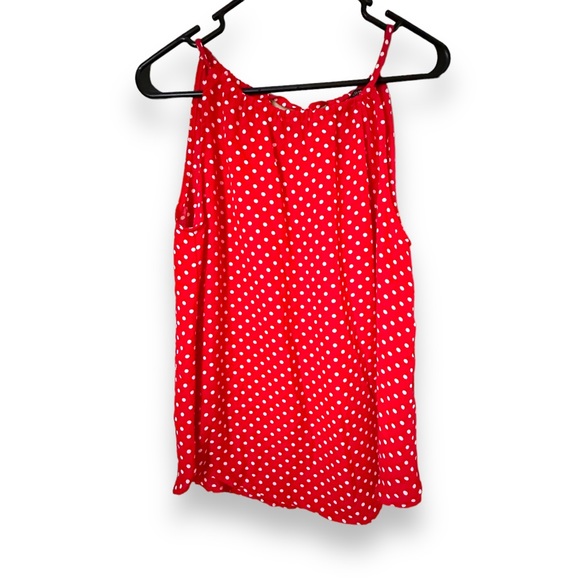Papermoon | Tops | Pepper Moon Red Polka Dot Tank Top | Poshmark